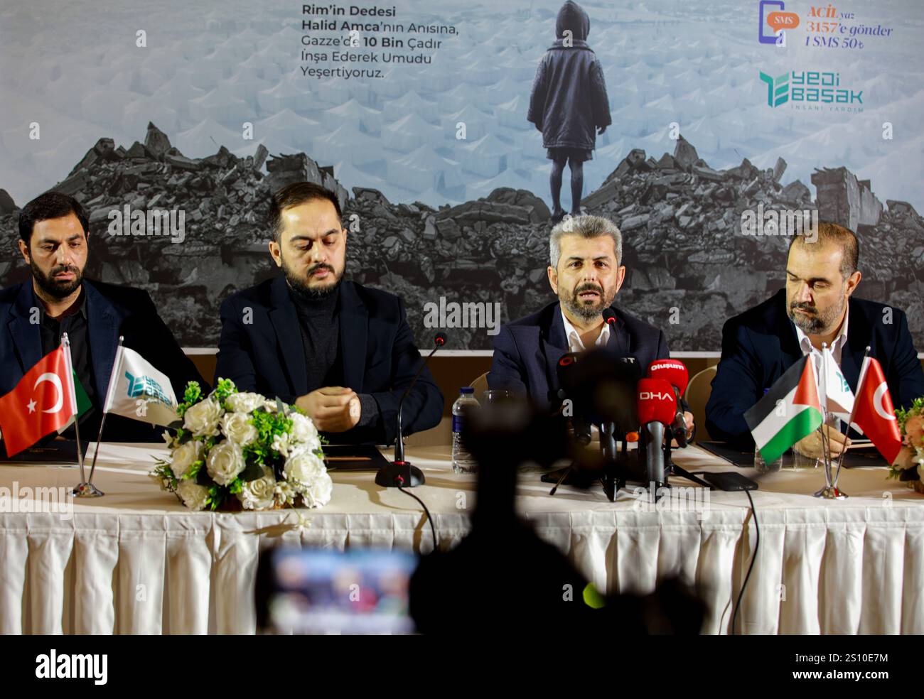 Gaziantep, Turkiye. 30 December 2024. Representatives of the Yedi Basak ...
