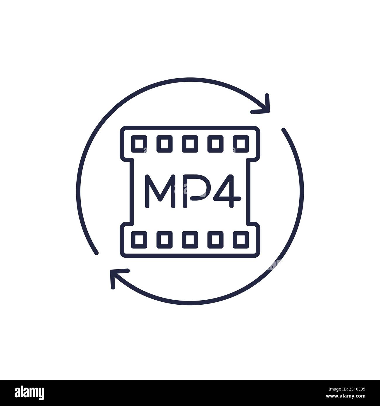 Convert file line icon hi-res stock photography and images - Alamy