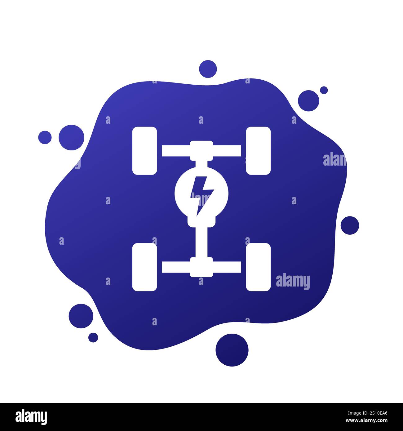 Electric car chassis icon, EV platform vector Stock Vector Image & Art ...