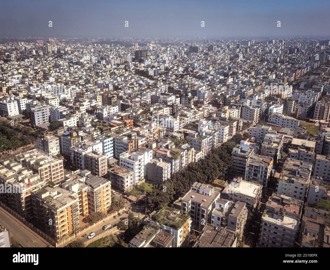Dhaka city top view. Bird's-eye view of Dhaka city in Bangladesh Stock Photo - Alamy