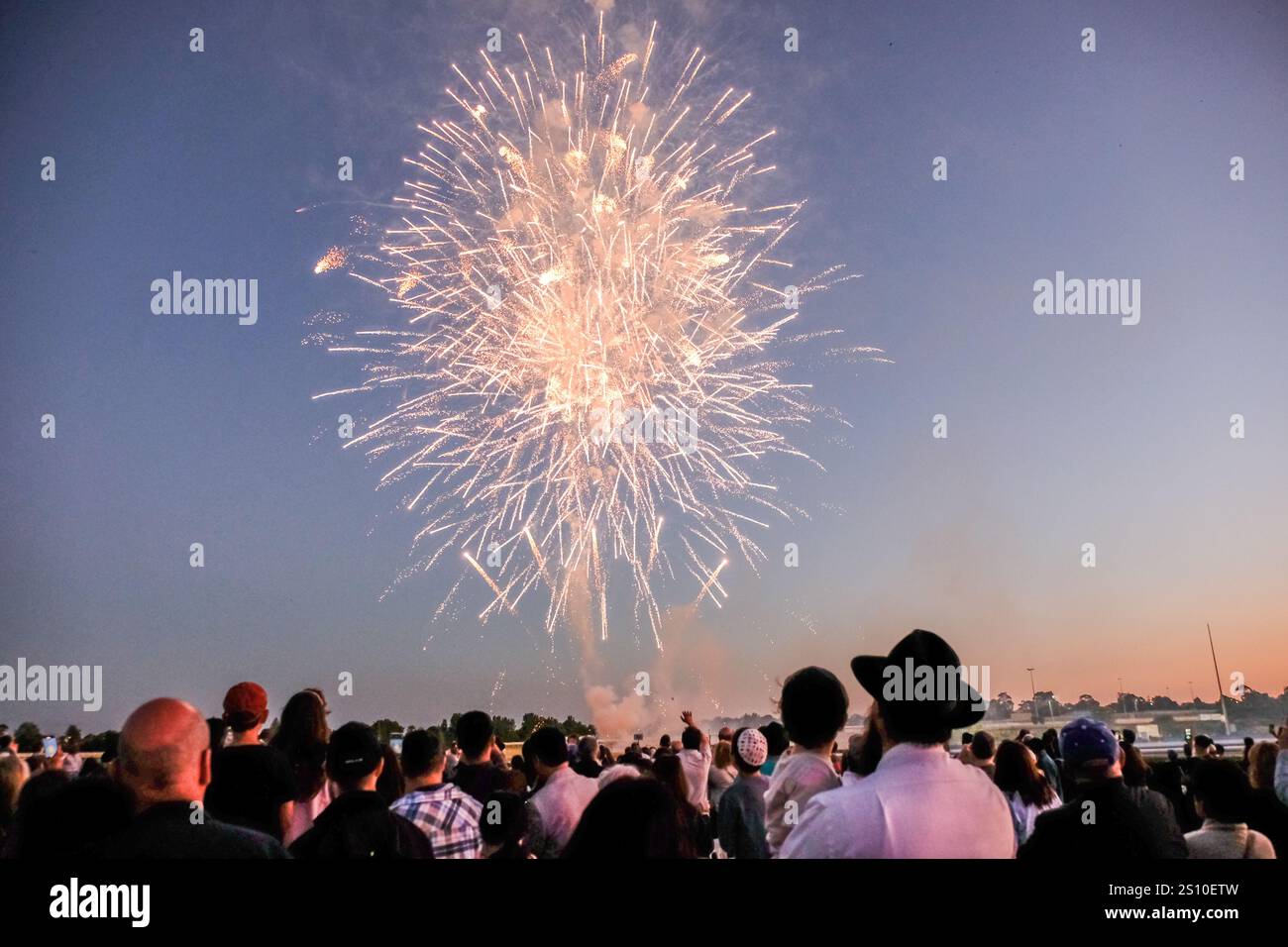 Melbourne, Australia. 29th Dec, 2024. Annual fireworks display is seen ...