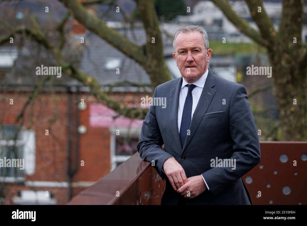 Stormont Economy Minister Conor Murphy at the Aras UI Chonghaile, James ...