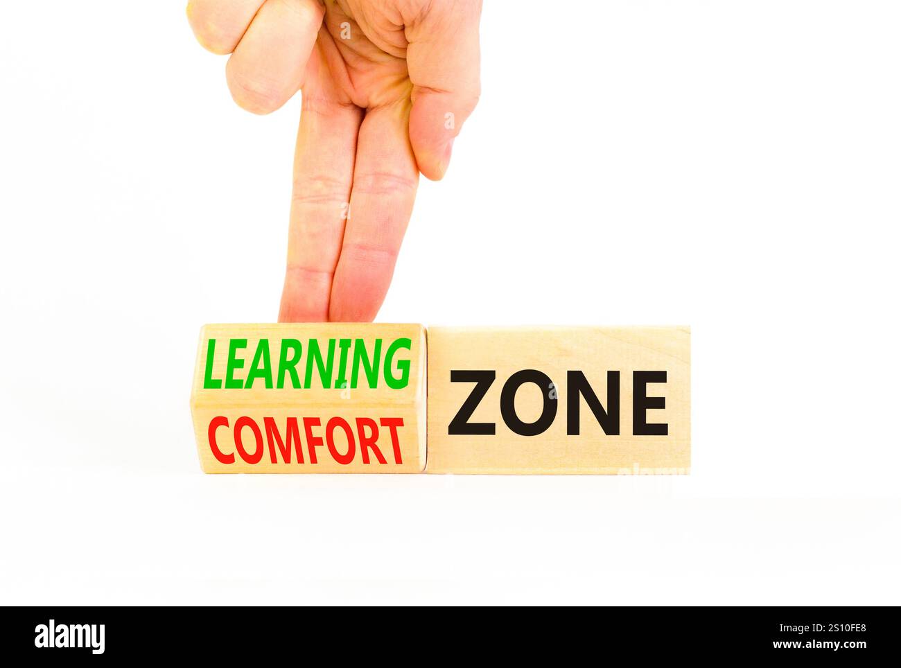 Comfort or learning zone symbol. Concept words Comfort zone Learning ...