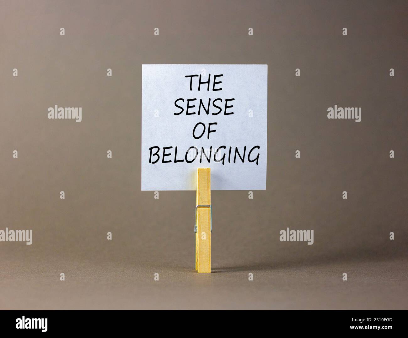 The sense of belonging symbol. Concept words The sense of belonging on ...