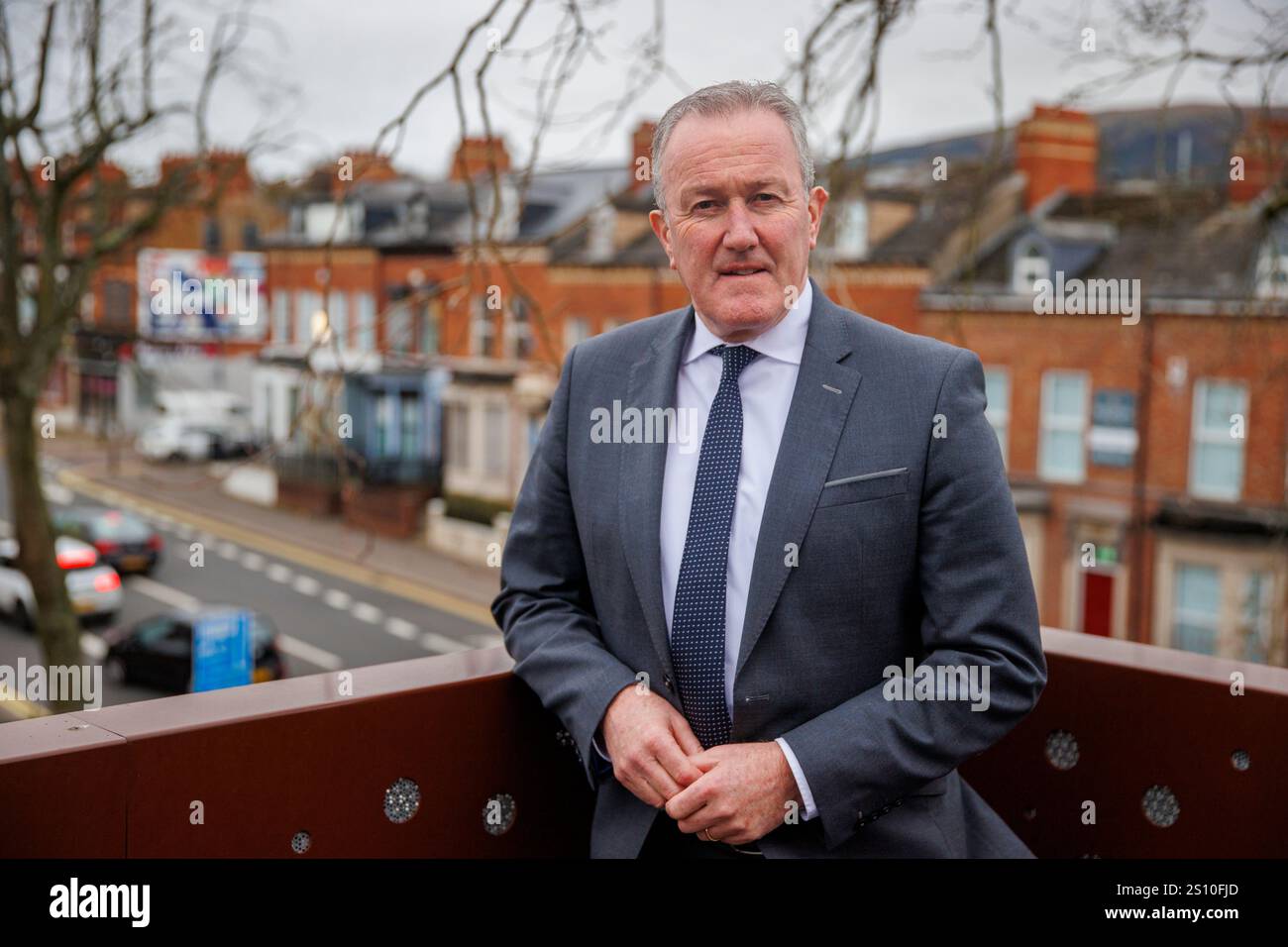 Stormont Economy Minister Conor Murphy at the Aras UI Chonghaile, James ...