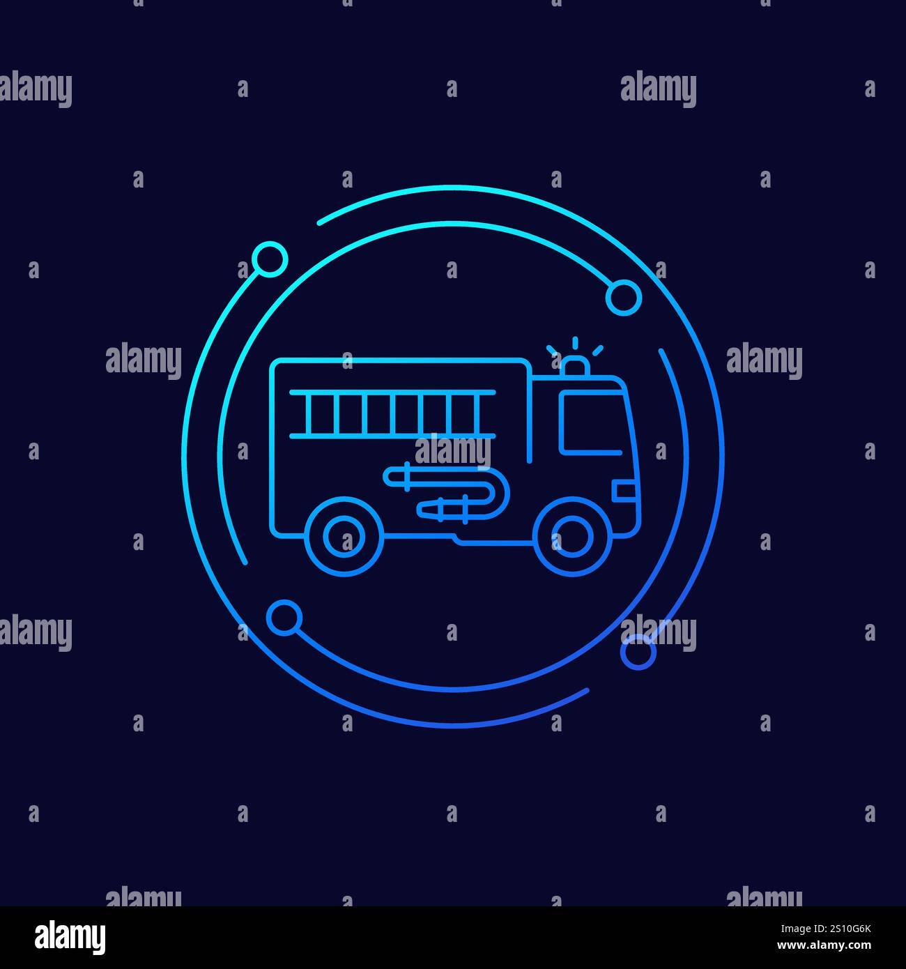 Car fire department in Stock Vector Images - Alamy