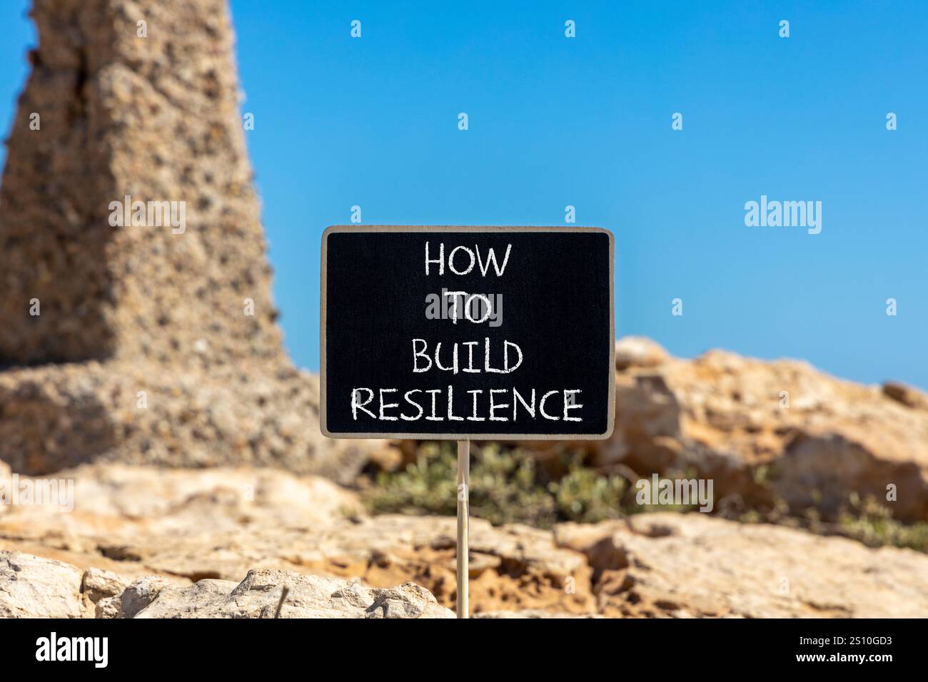 How to build resilience symbol. Concept words How to build resilience ...