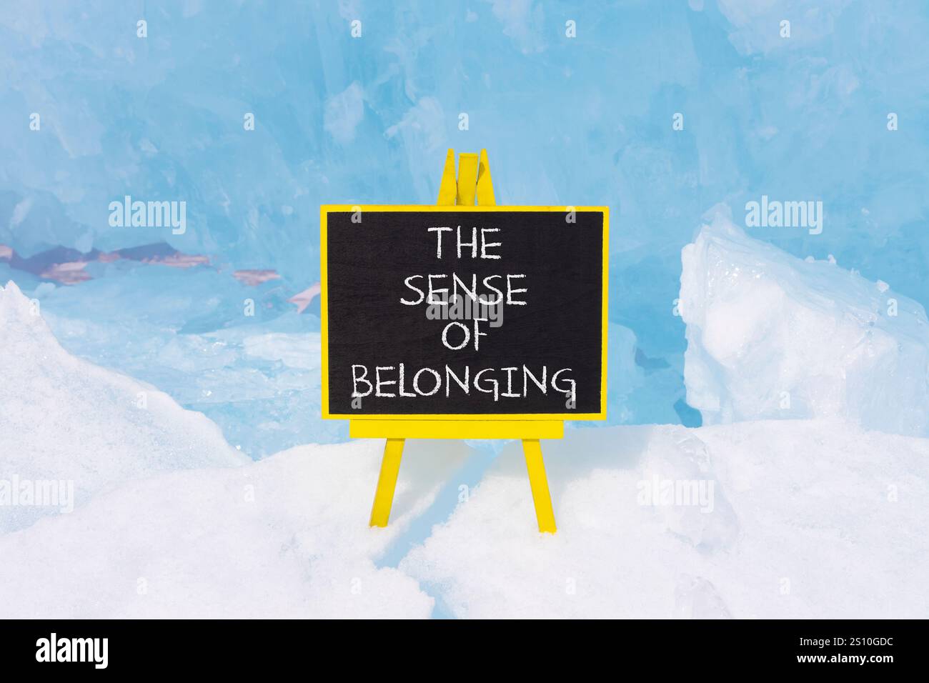 The sense of belonging symbol. Concept words The sense of belonging on ...