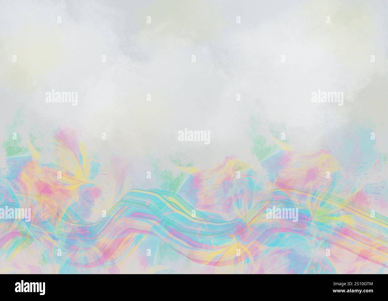 Texture: light grey-yellow background with colourful serpentine ...