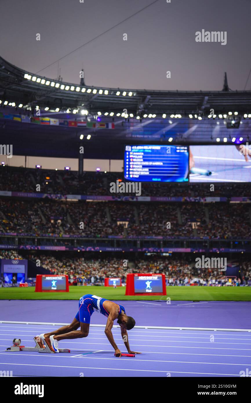Muhammad Kounta participating in the 4X400 meters relay mixed at the ...