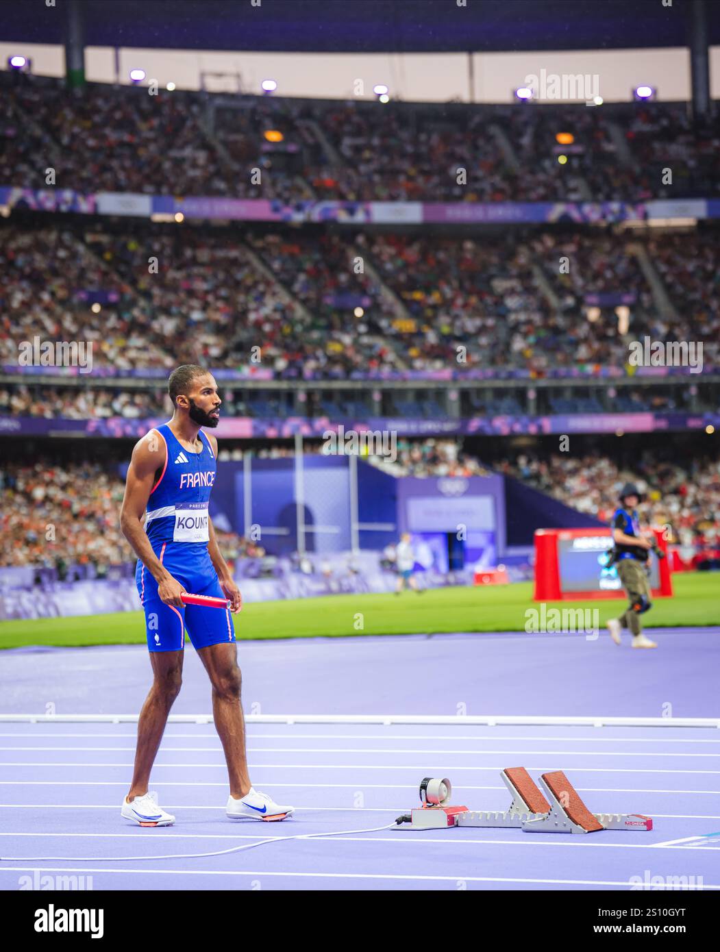 Muhammad Kounta participating in the 4X400 meters relay mixed at the ...