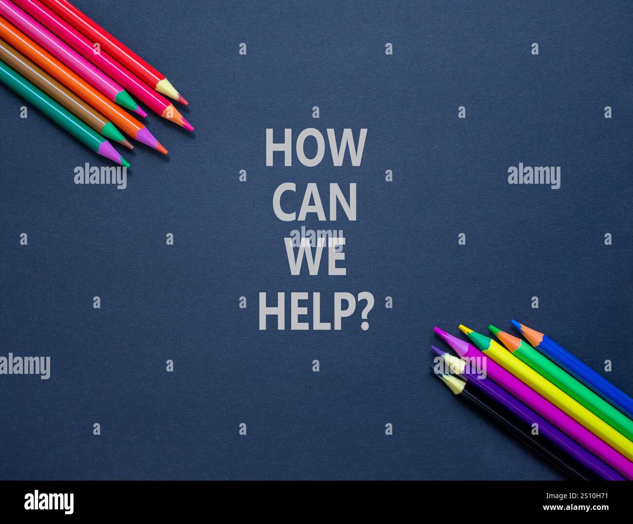 How can we help symbol. Concept words How can we help on beautiful ...
