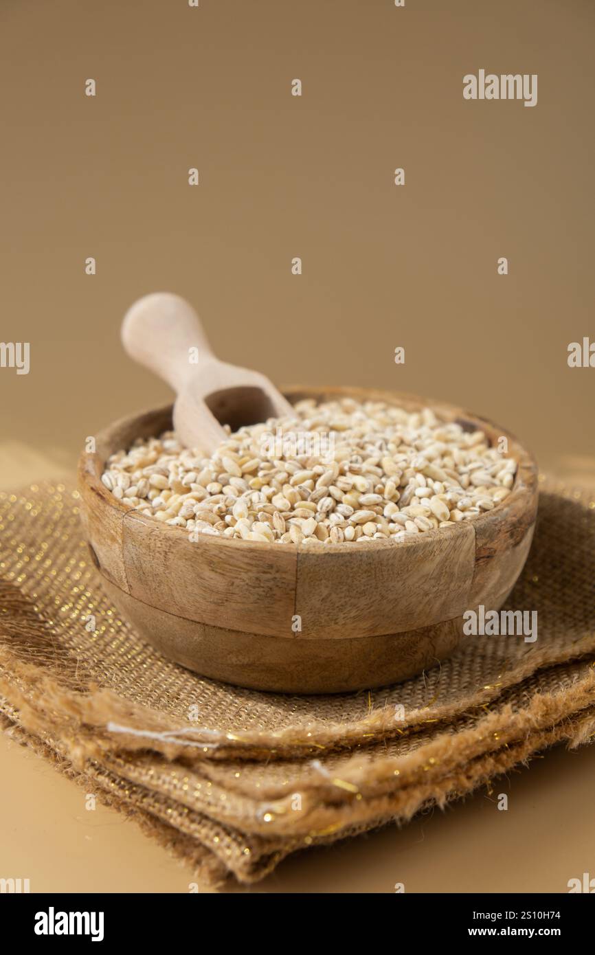 Pearl barley in neutral beige hi-res stock photography and images - Alamy