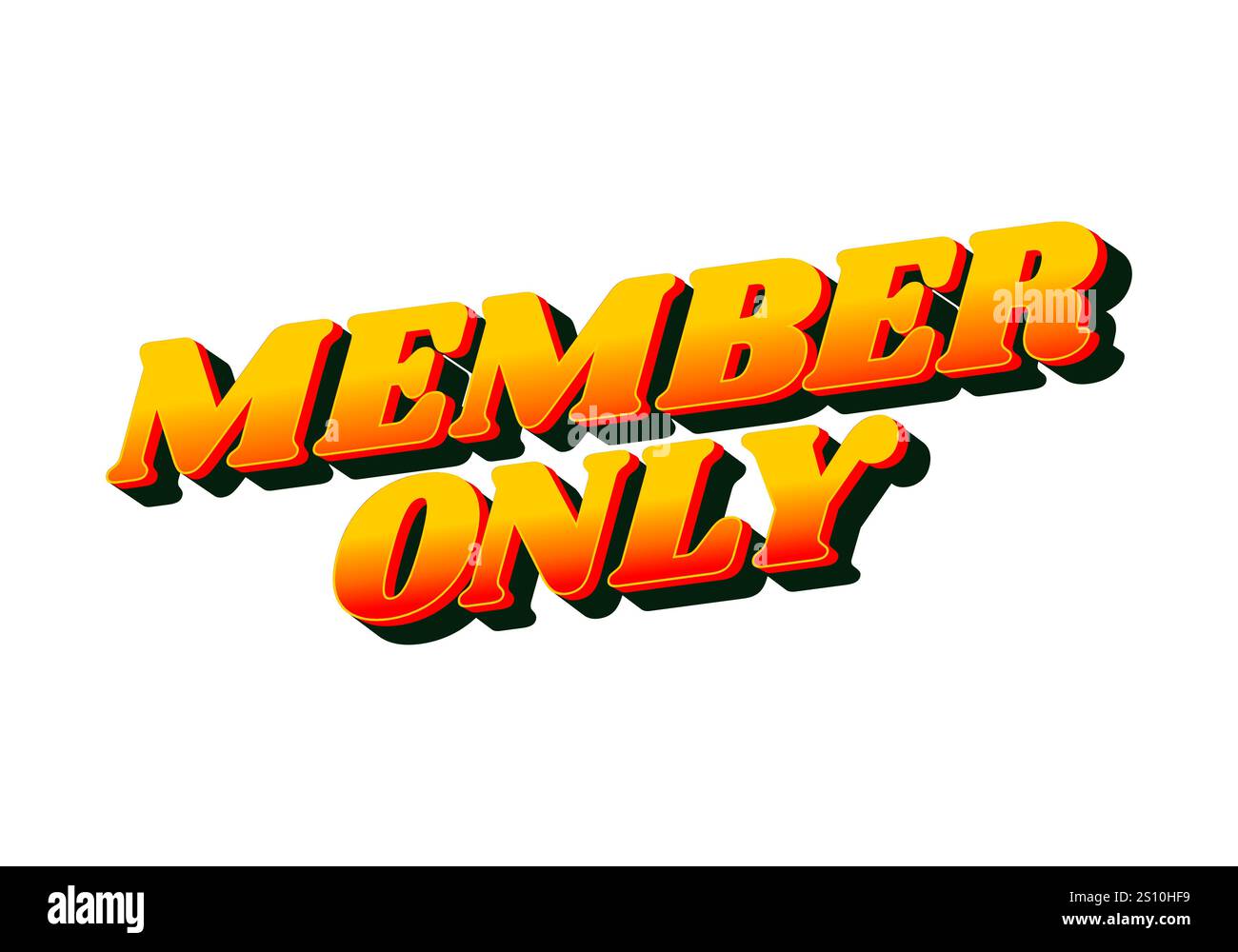 Member only. Text effect design for social media or marketing ads Stock ...