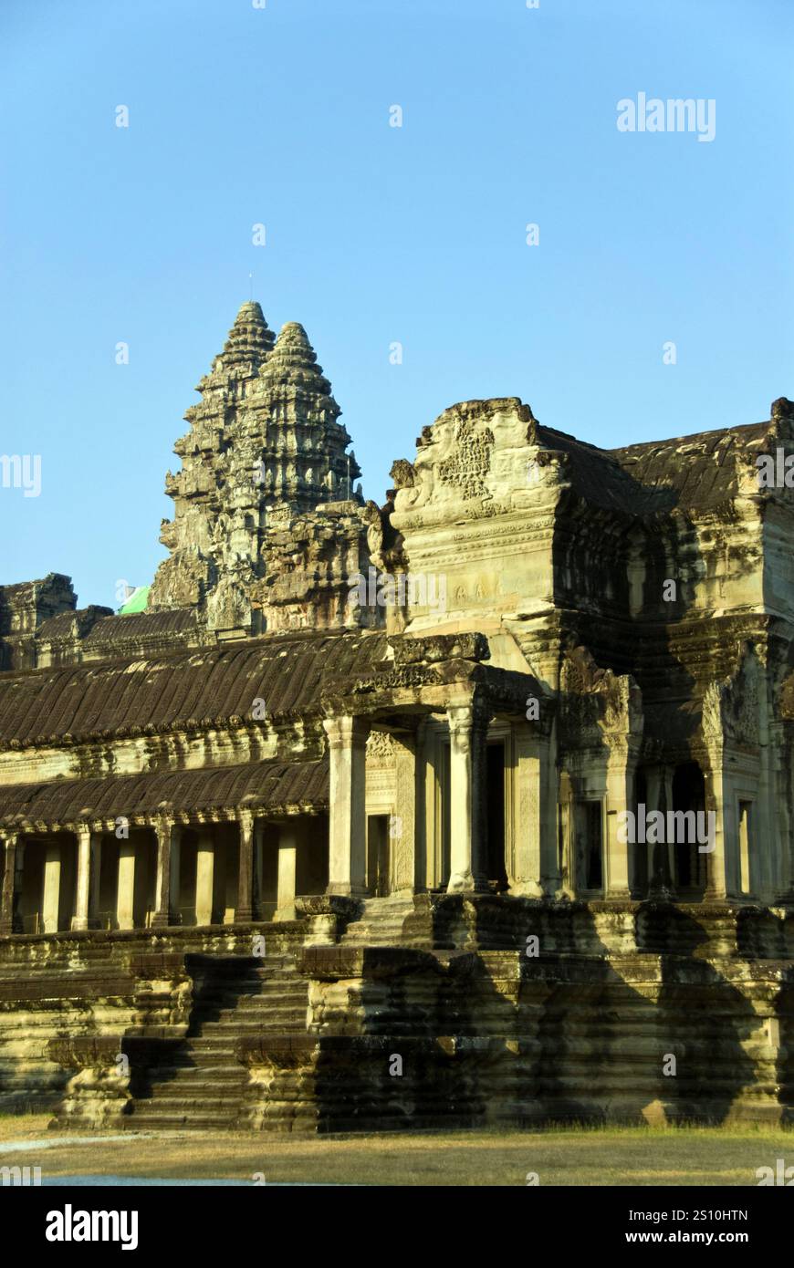The Angkor Wat temple complex was built for king Suryavarman II in the ...