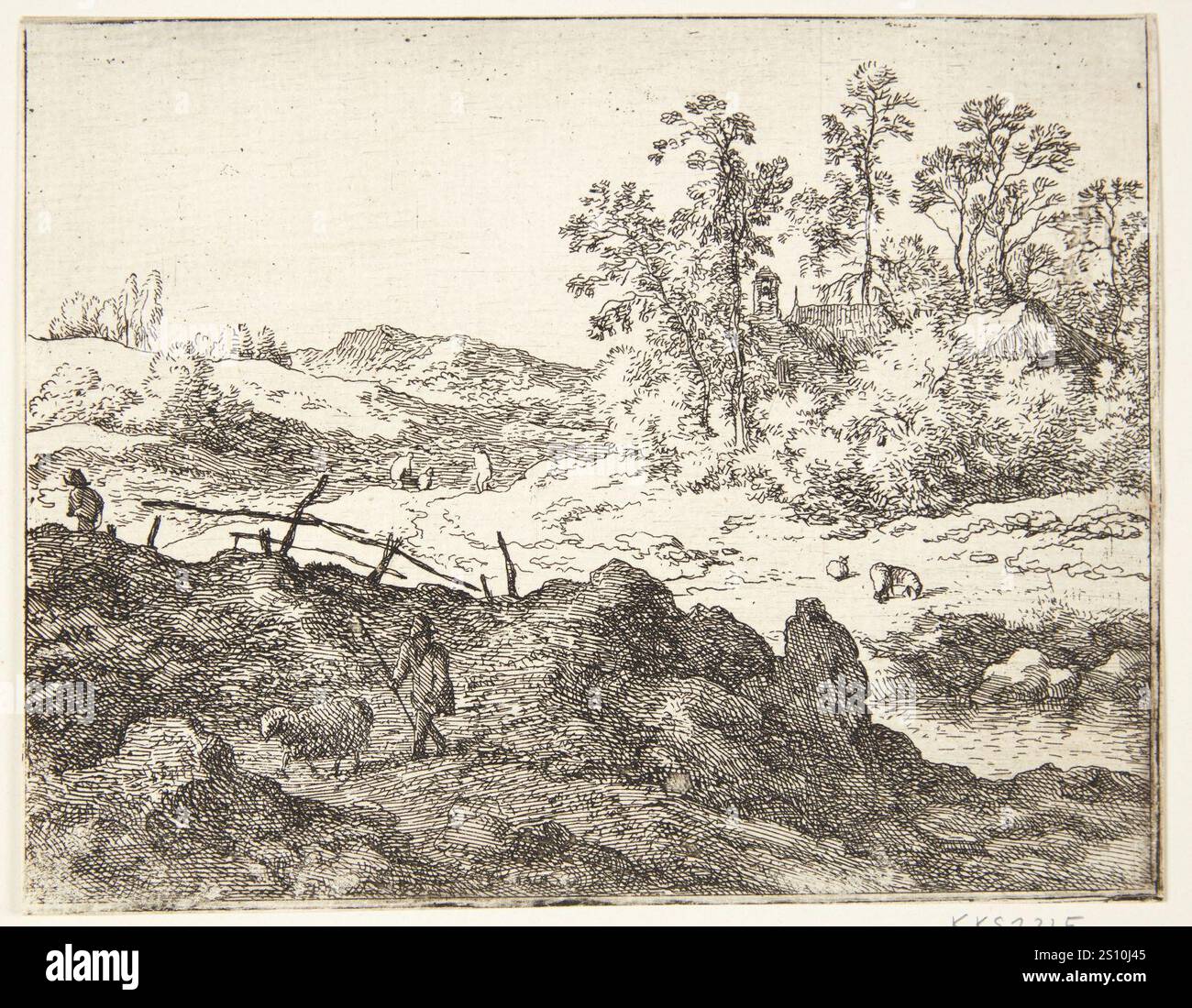 Allaert van Everdingen, En hyrde og et lam Stock Photo - Alamy