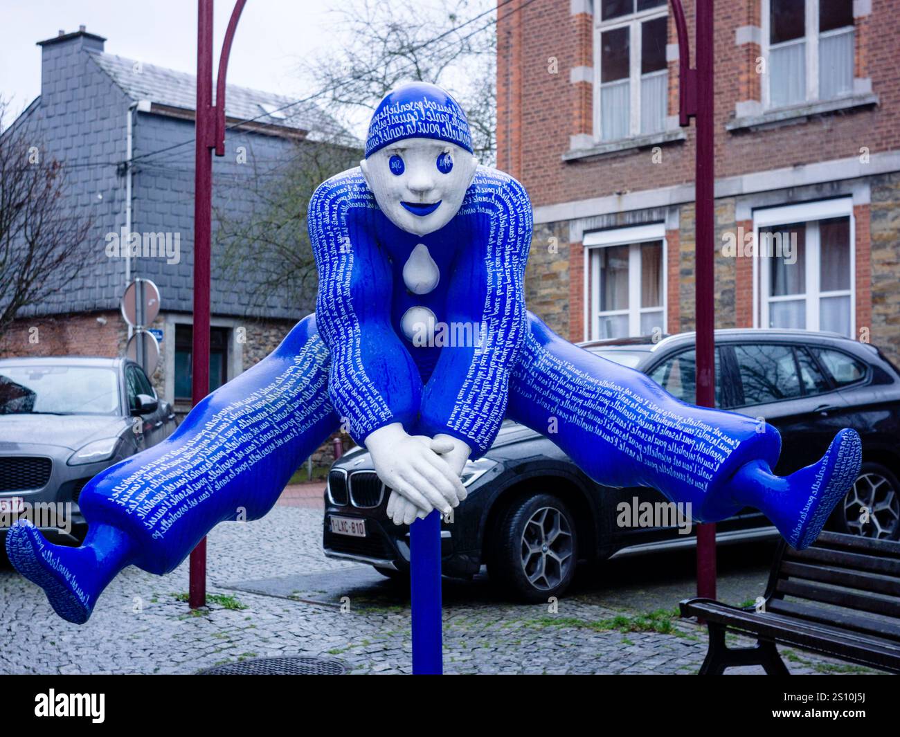 Pierrot figure in the town of Spa/Belgium: The figure has become the ...