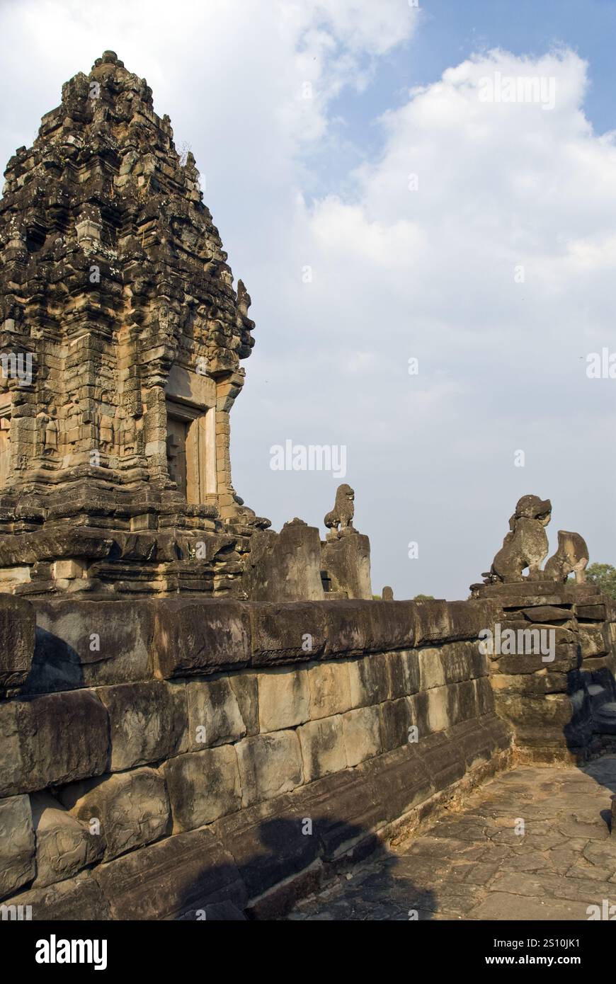 Bakong is the first temple mountain built by the Khmer empire at Angkor, near Siem Reap ...