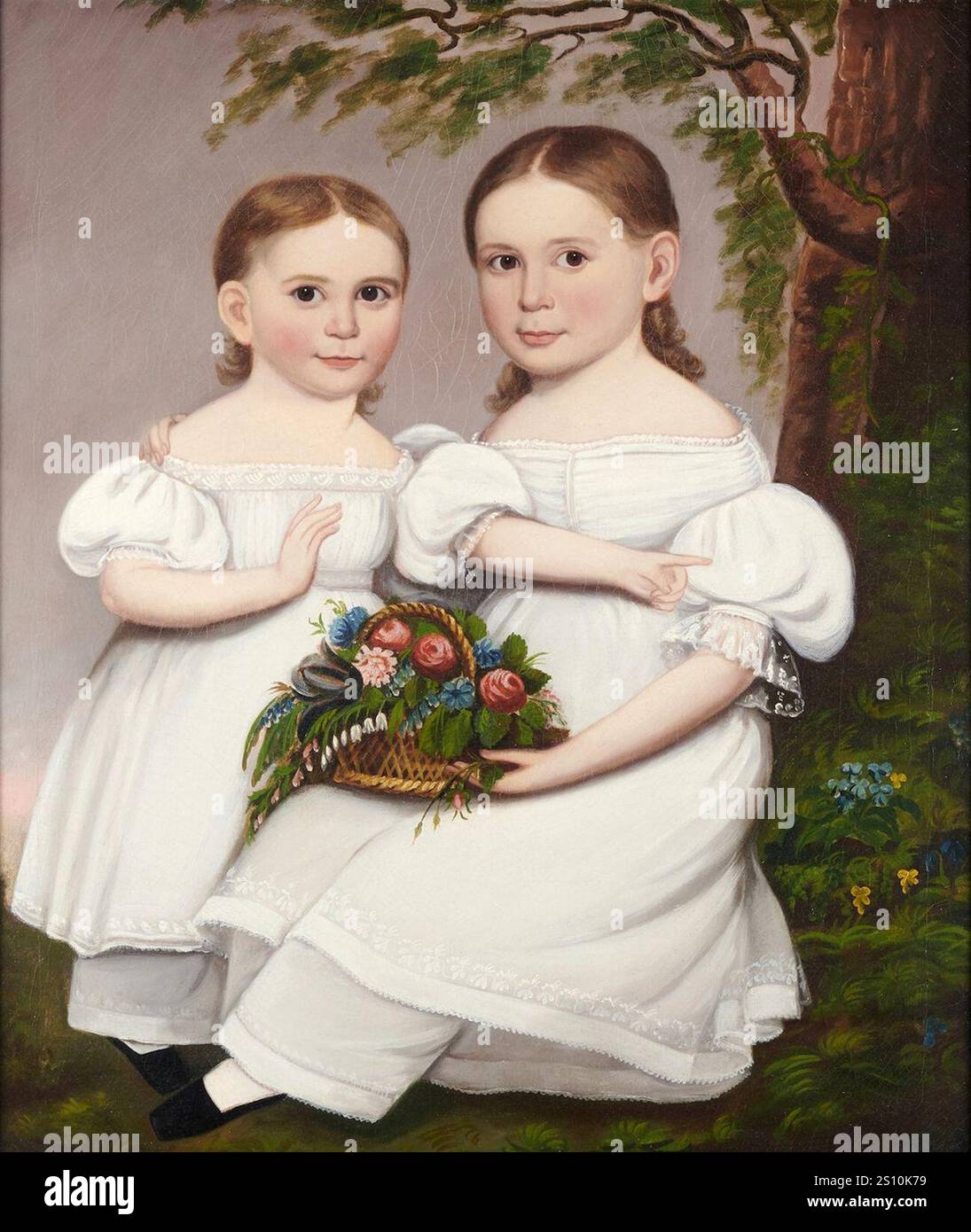 Double Portrait of Lucy Adams Tracy and Ellen Nichols Tracy by Hannah ...