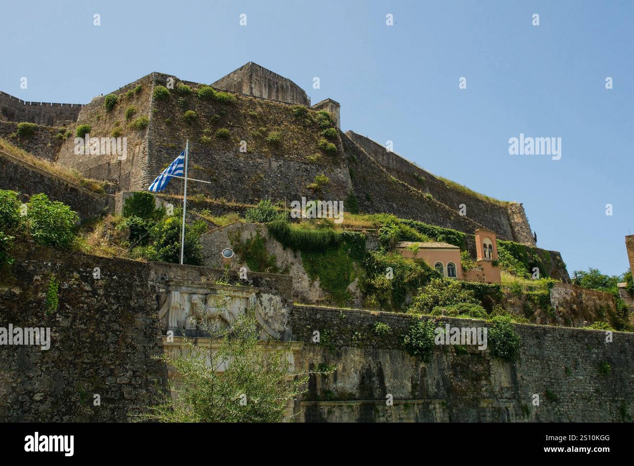 New Venetian Fortress in Corfu Old Town, Greece. 16th century ...