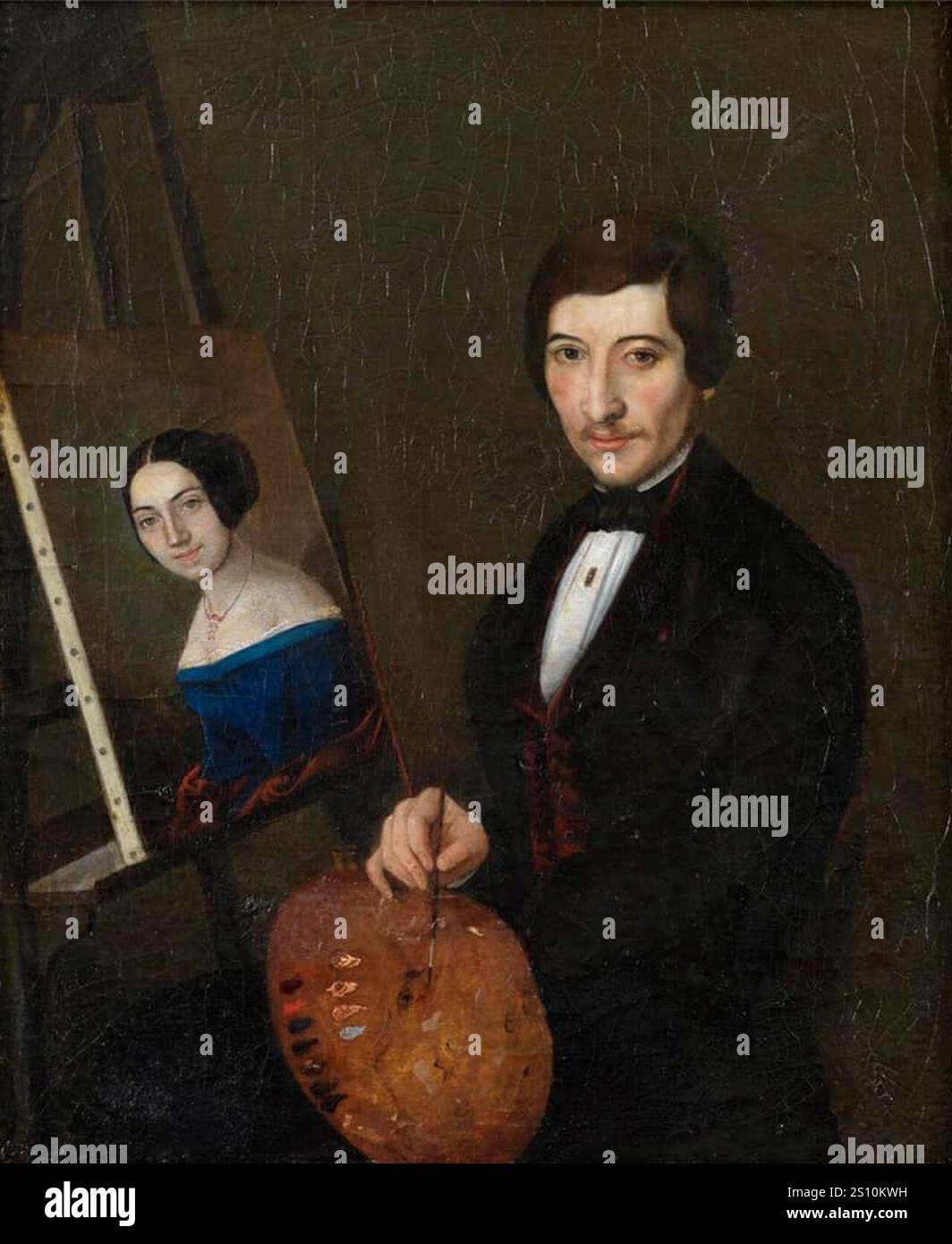 Eleni Boukoura-Altamoura Self portrait while painting Jane Benham Hay ...