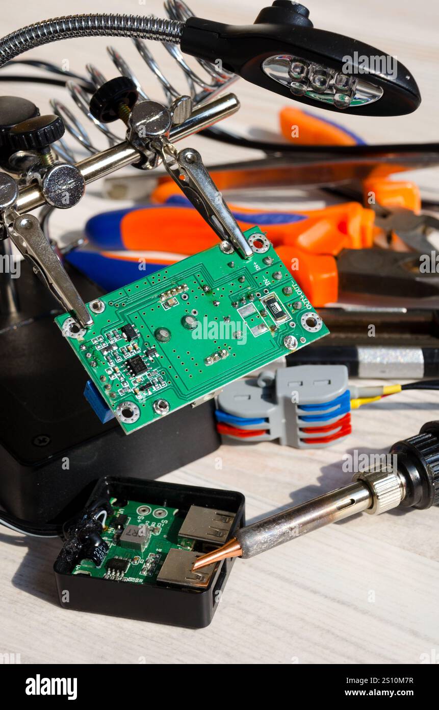 Repair soldering computer technologies electronics hi-res stock ...