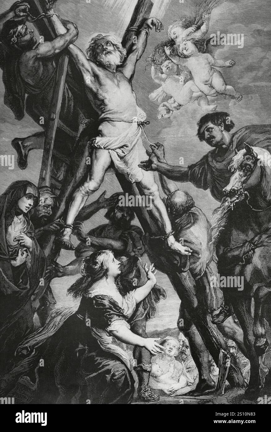 Crucifixion of peter paul rubens hi-res stock photography and images - Alamy