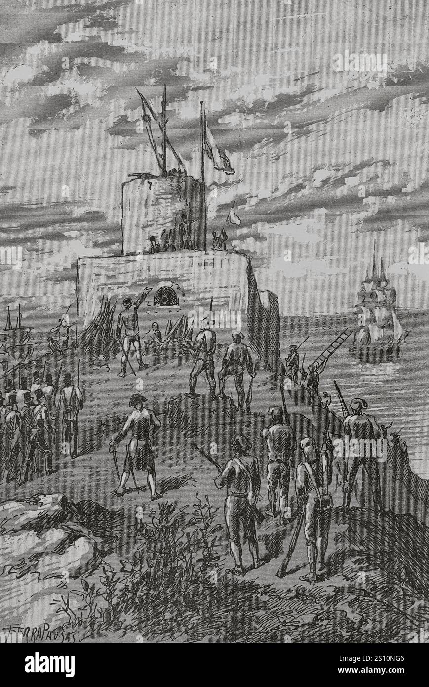 Peninsular War (1808-1814). French troops under the command of General ...