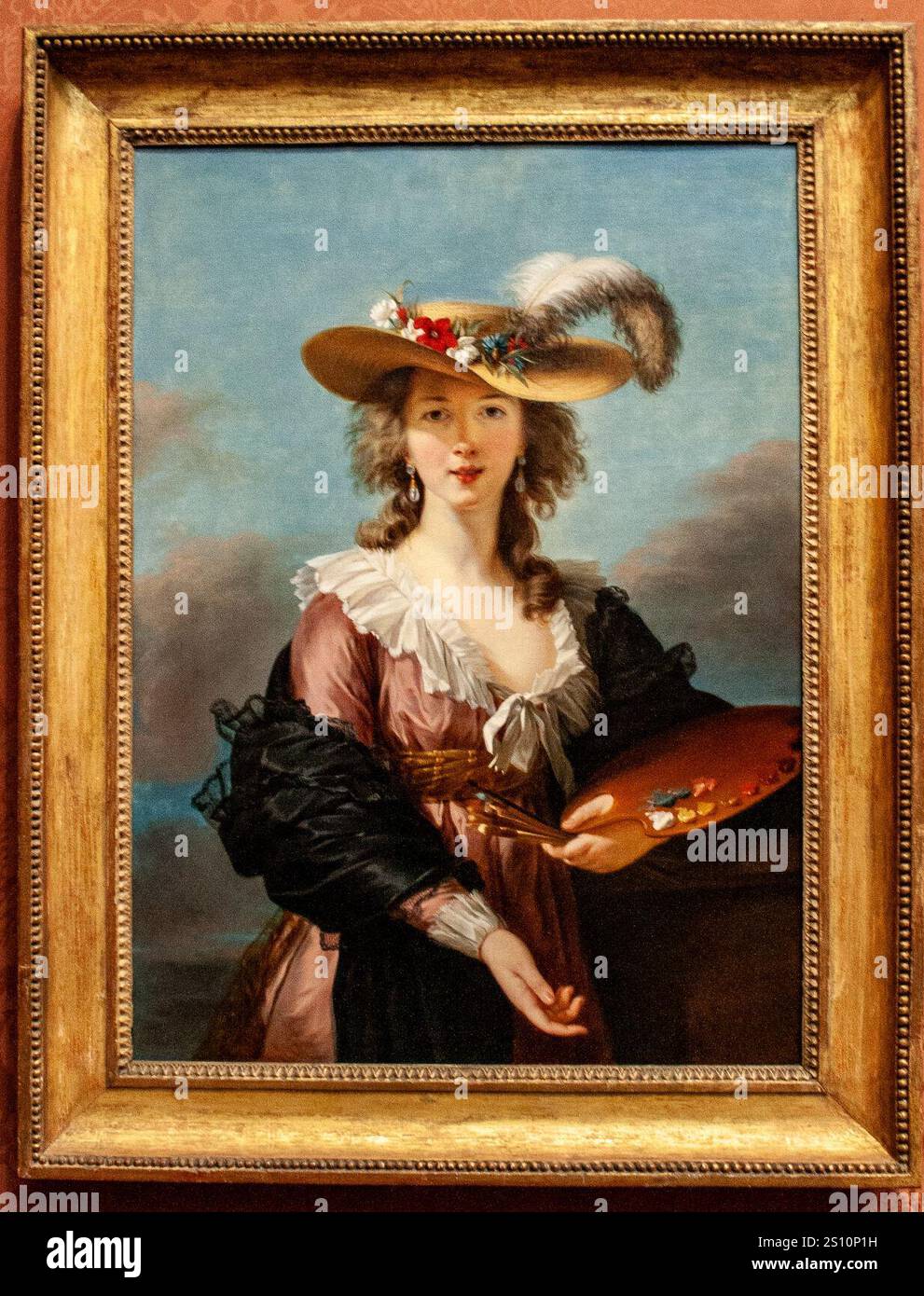 Elisabeth-Louise Vigée-Lebrun - Self Portrait in a Straw Hat Stock ...