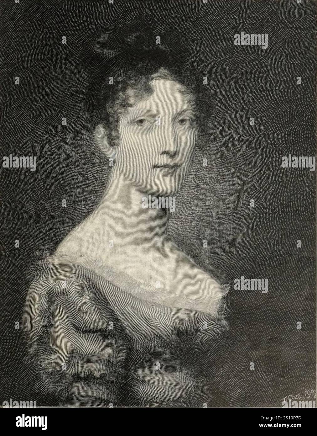 Elise, eldest sister of Napoleon Bonaparte. T. Cole after Pierre-Paul ...