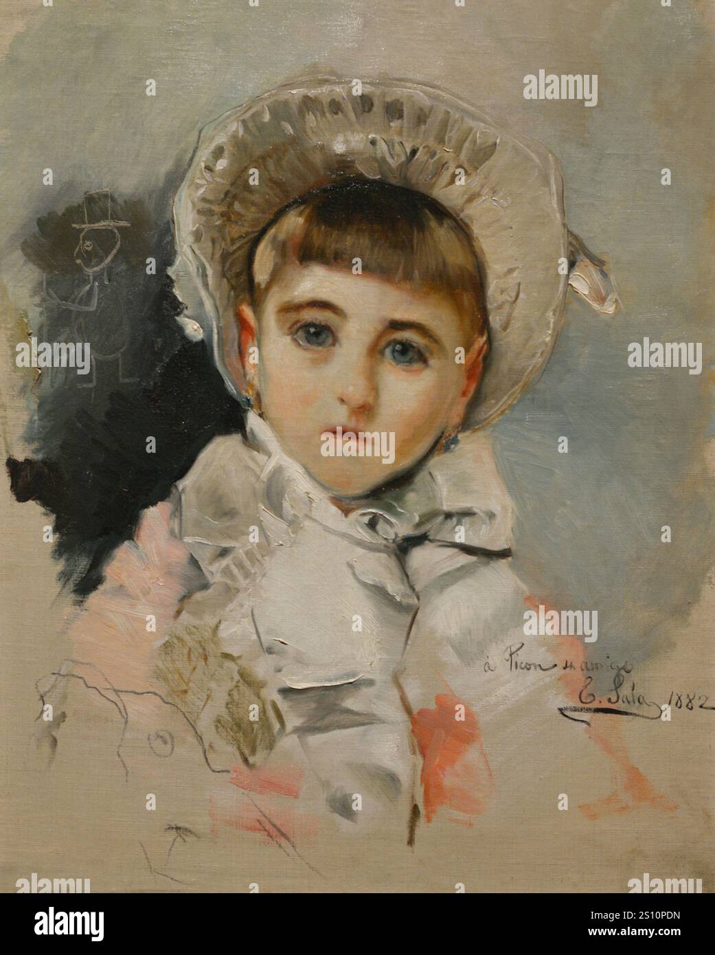 Emilio Sala Frances (1850-1910). Spanish painter. Portrait of Maria ...