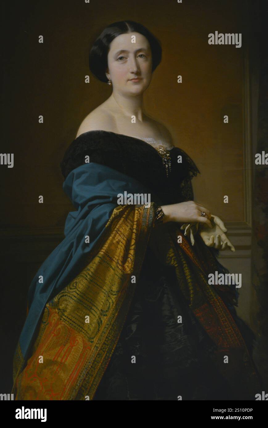 Federico de Madrazo y Kuntz (1815-1894). Spanish painter. Portrait of Saturnina Canaleta, 1856 ...