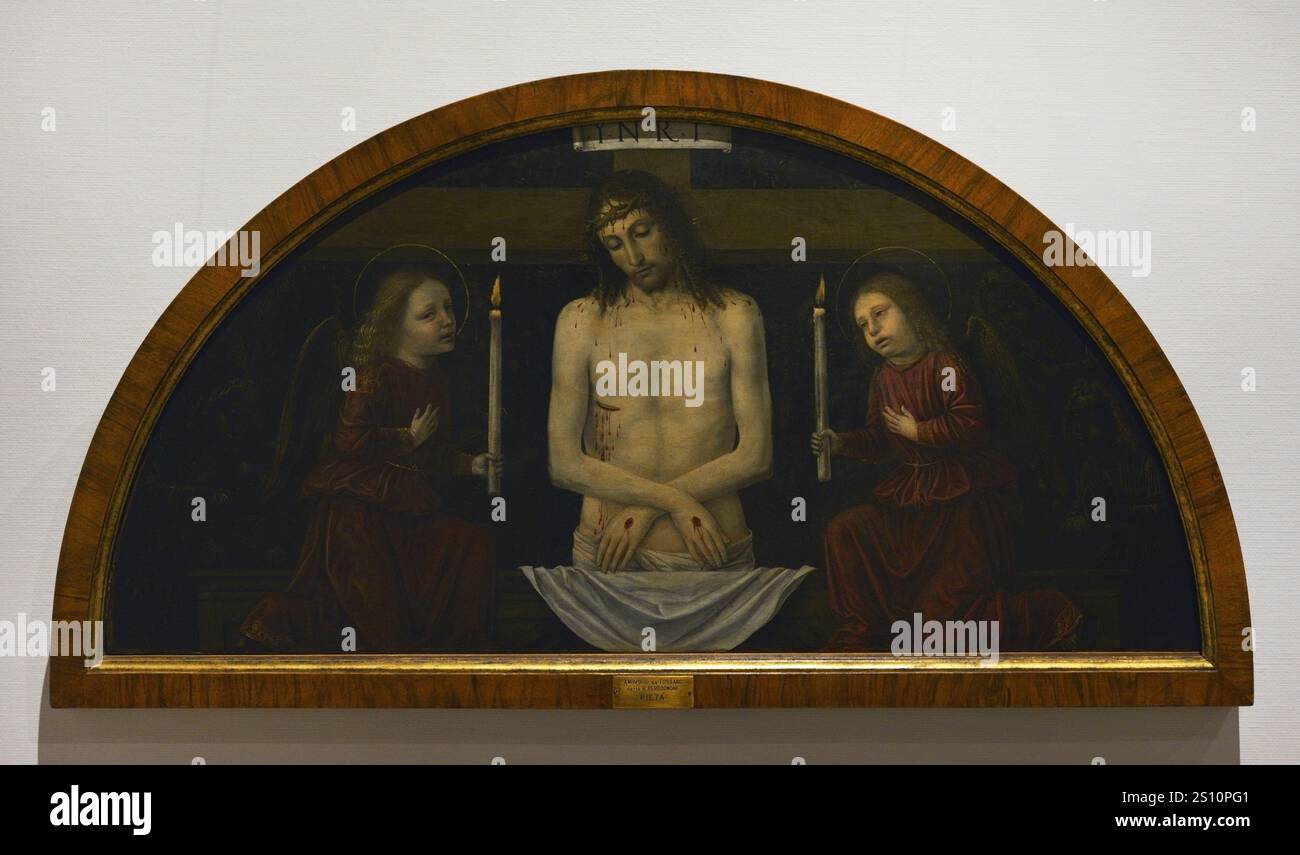 Ambrogio da Fossano, called Bergognone (1453-1523). Italian Renaissance painter. Pieta of Christ ...