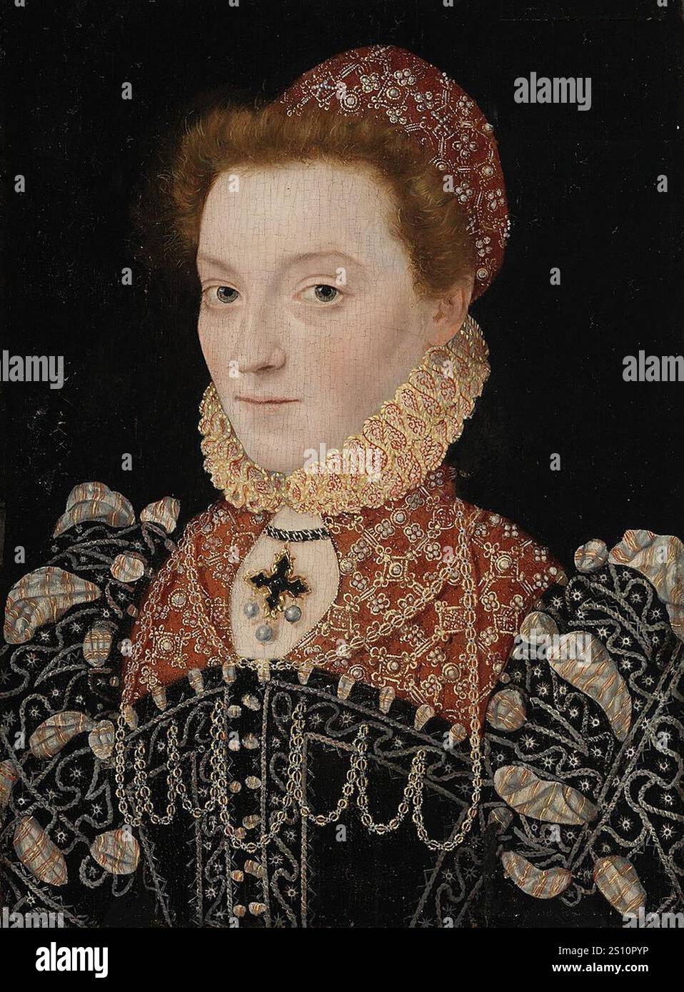 Elizabeth Fiennes de Clinton, later Countess of Lincoln (retouched ...