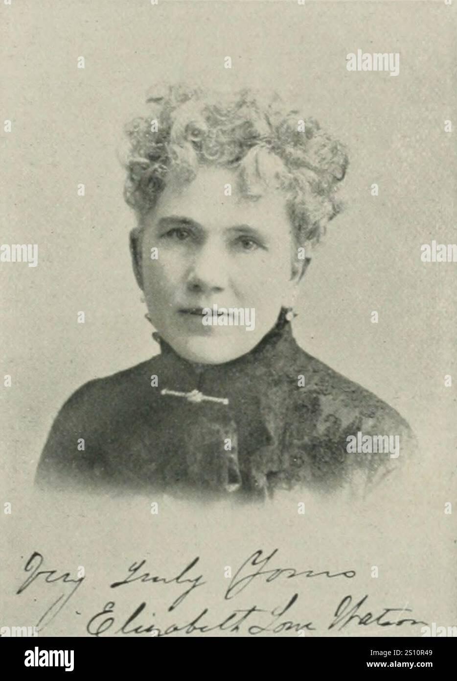 ELIZABETH LOWE WATSON A woman of the century (page 763 crop Stock Photo ...