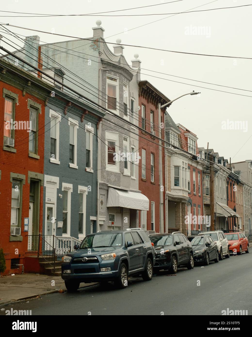 Charming old row houses in Reading, Pennsylvania Stock Photo - Alamy