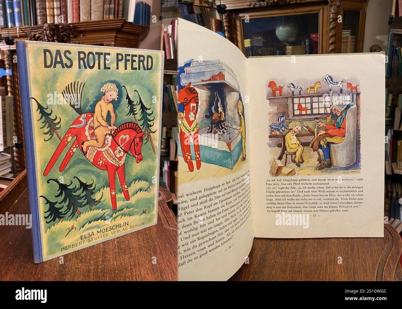 Elsa Moeschlin Das rote Pferd Stock Photo - Alamy