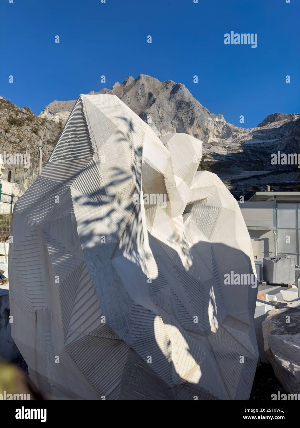 A sculpture roughed out with a CNC milling machine prior to hand ...