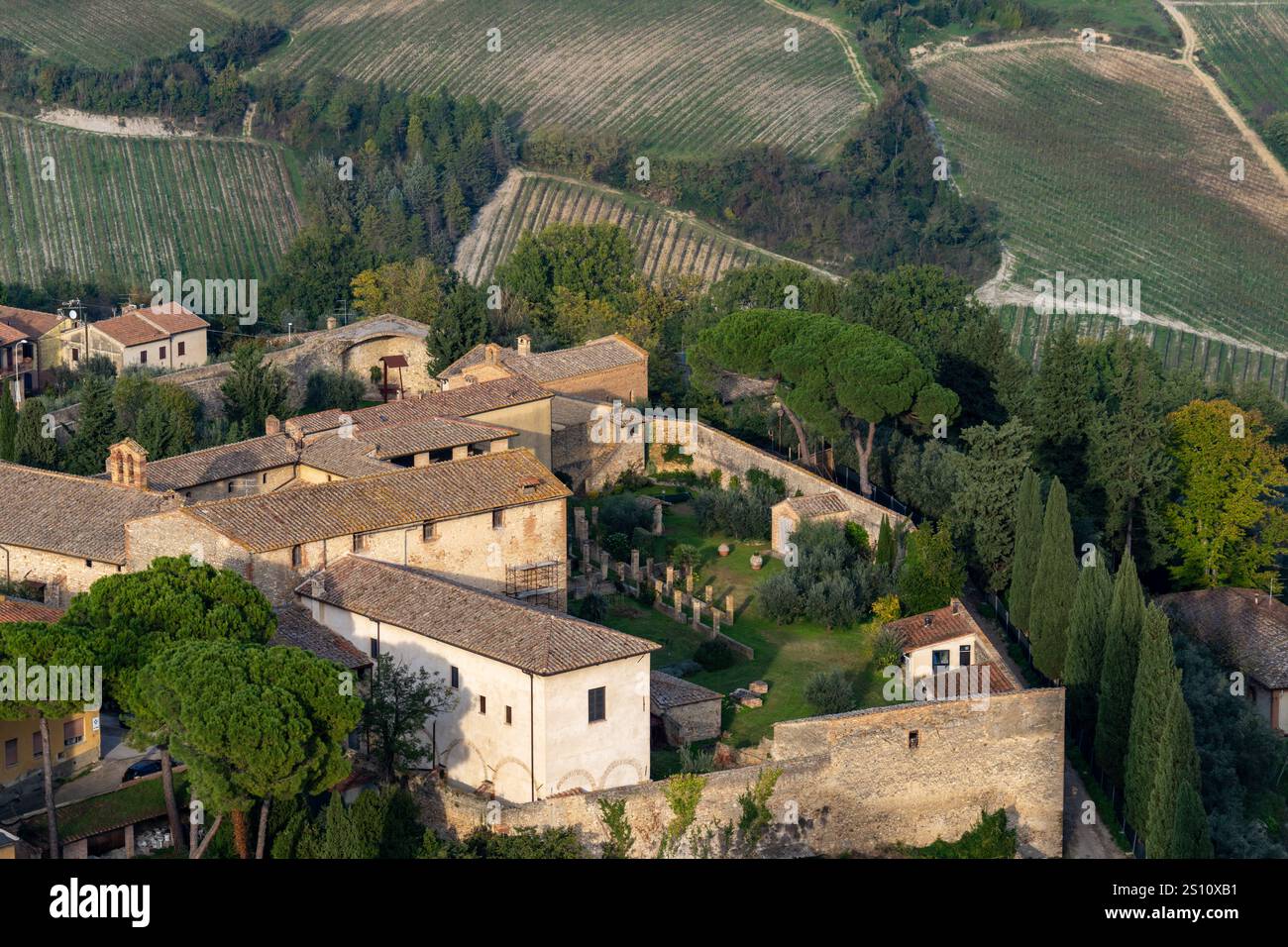 The Monastery of St. Jerome in the medieval walled city of San ...