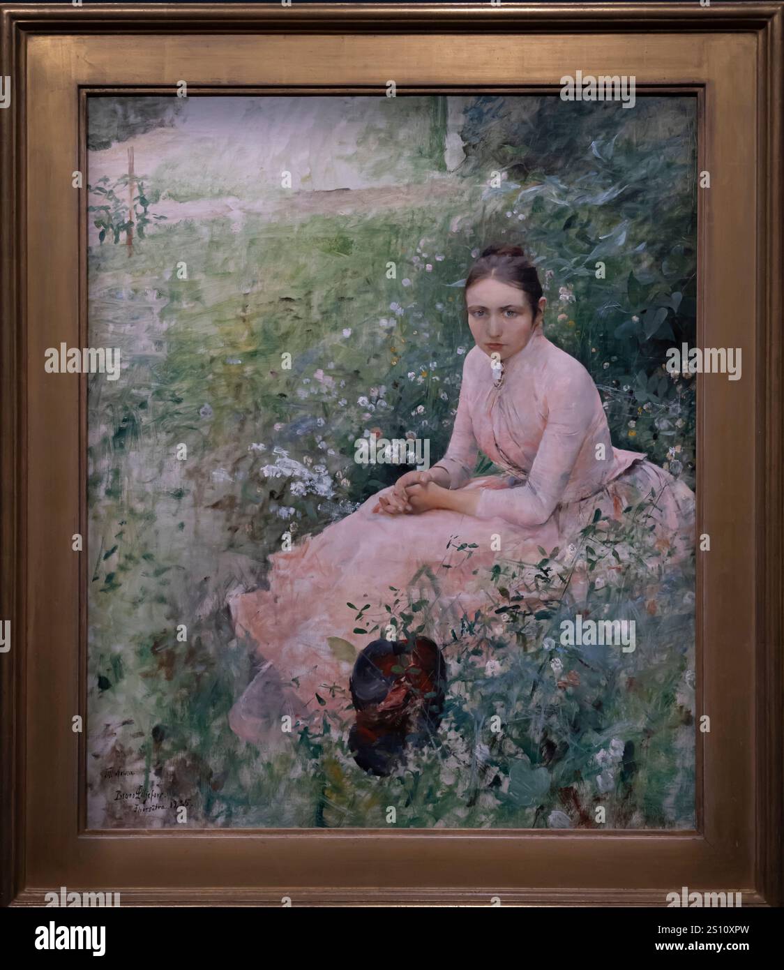 Paris, France - 12 26 2024: Wild Sweden. Anna, The Artist's Wife painted by Bruno Liljefors ...