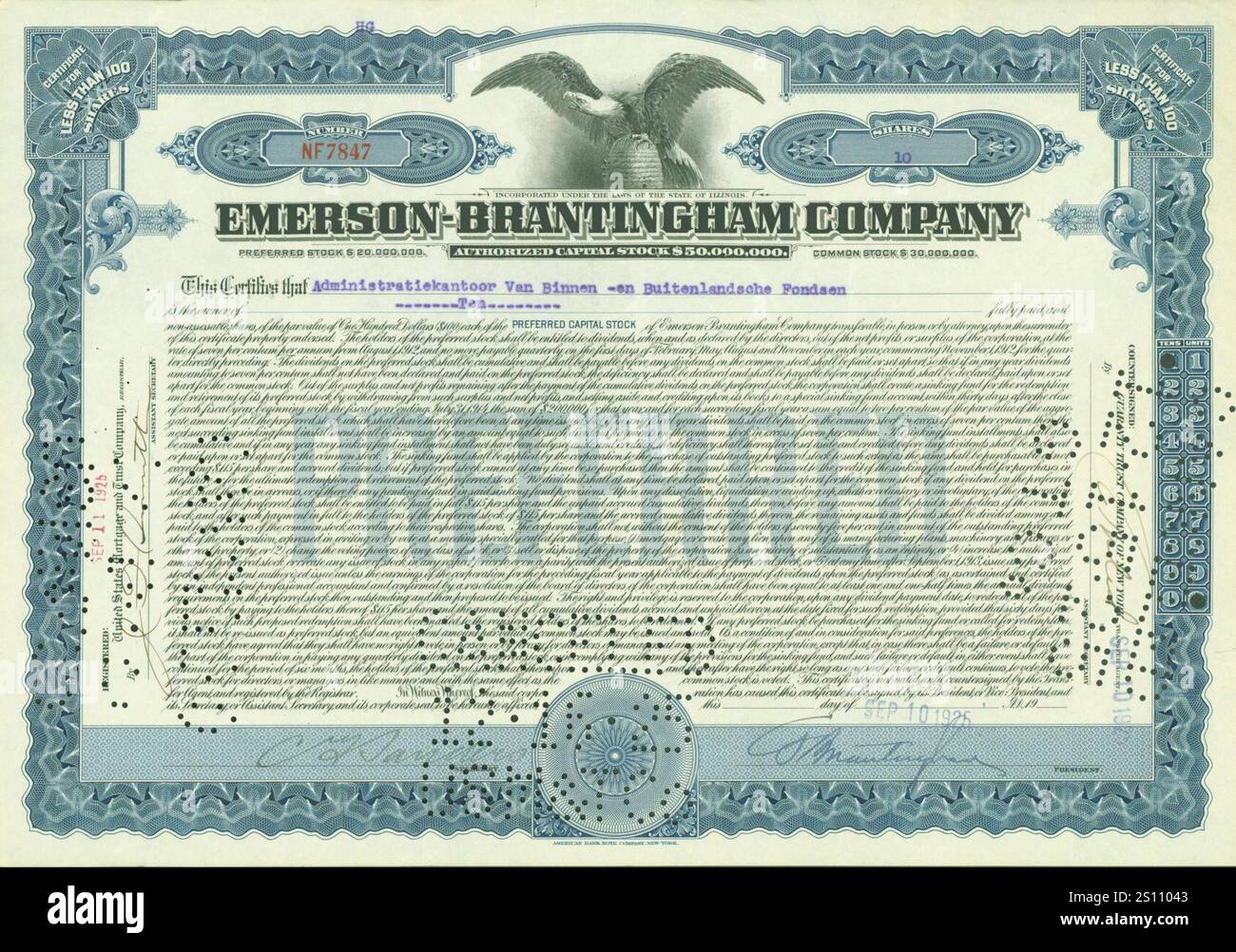 Emerson-Brantingham Comp. 1925 Stock Photo - Alamy