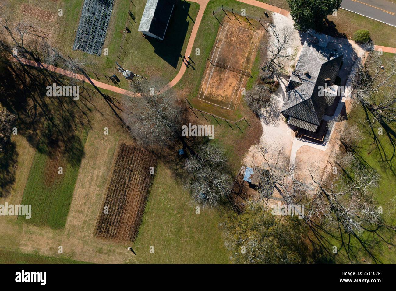 The Jimmy Carter Boyhood Farm is seen, Monday, Dec. 30, 2024, in ...