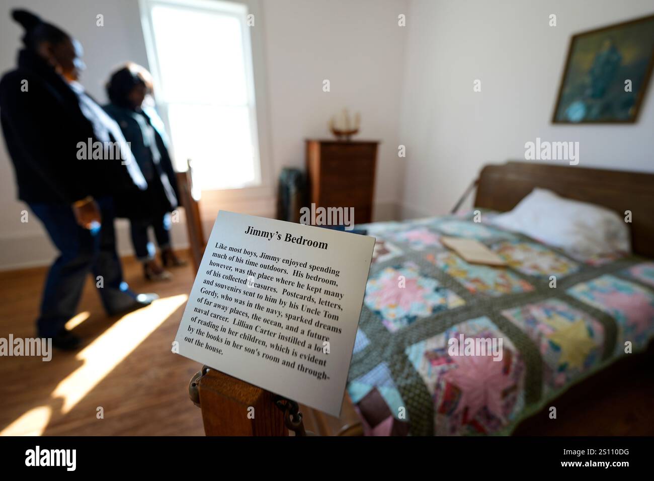 People tour the Jimmy Carter Boyhood Farm, Monday, Dec. 30, 2024, in ...