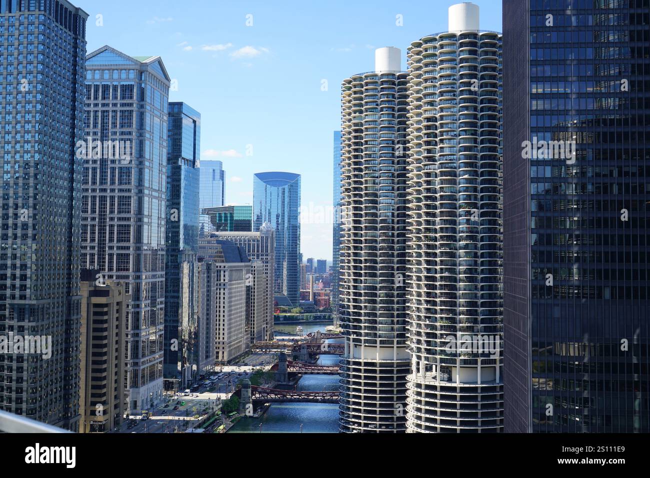 Glass - A sky-light-reflection Stock Photo - Alamy