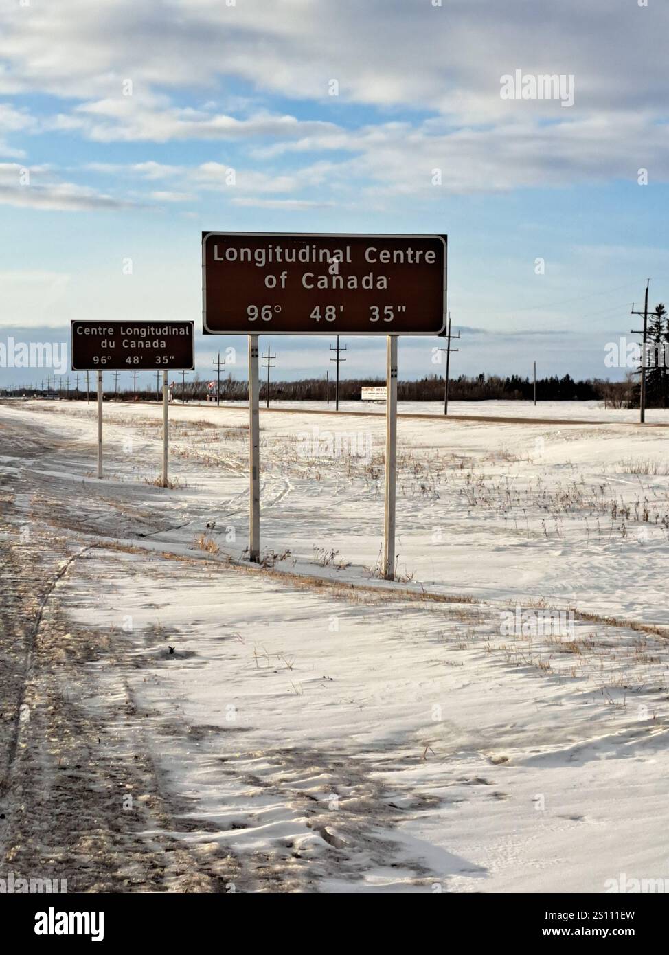 The longitudinal centre of canada sign hi-res stock photography and ...