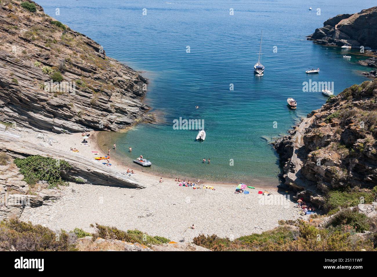 Cala Sa Sabolla, Cadaques Stock Photo - Alamy