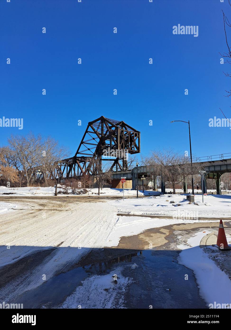 Iron bridge at The Forks in Winnipeg, Manitoba, Canada Stock Photo - Alamy