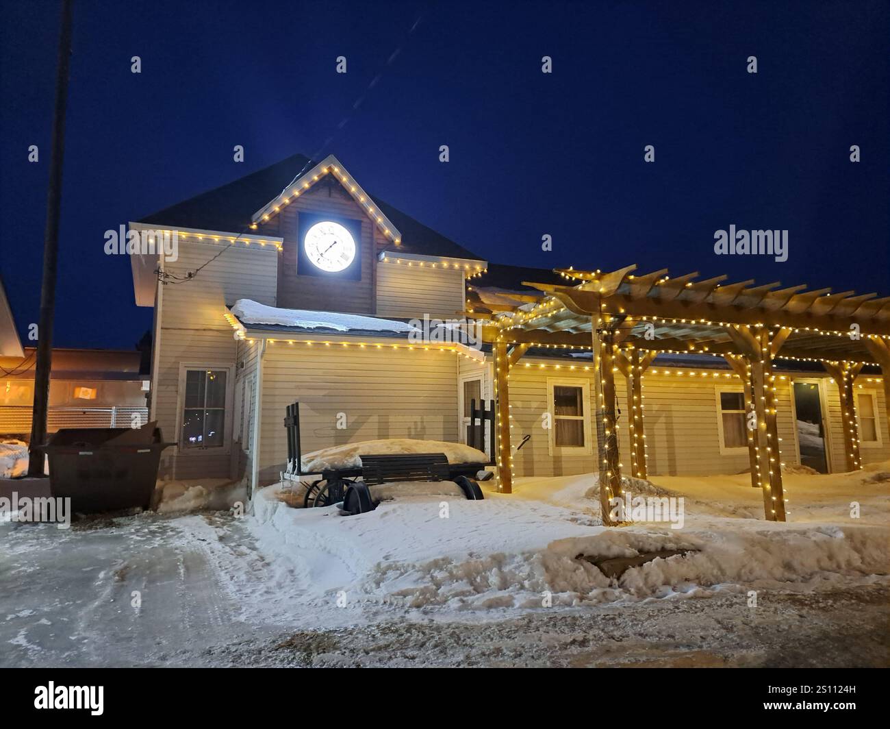 Train station in Canora, Saskatchewan, Canada Stock Photo - Alamy