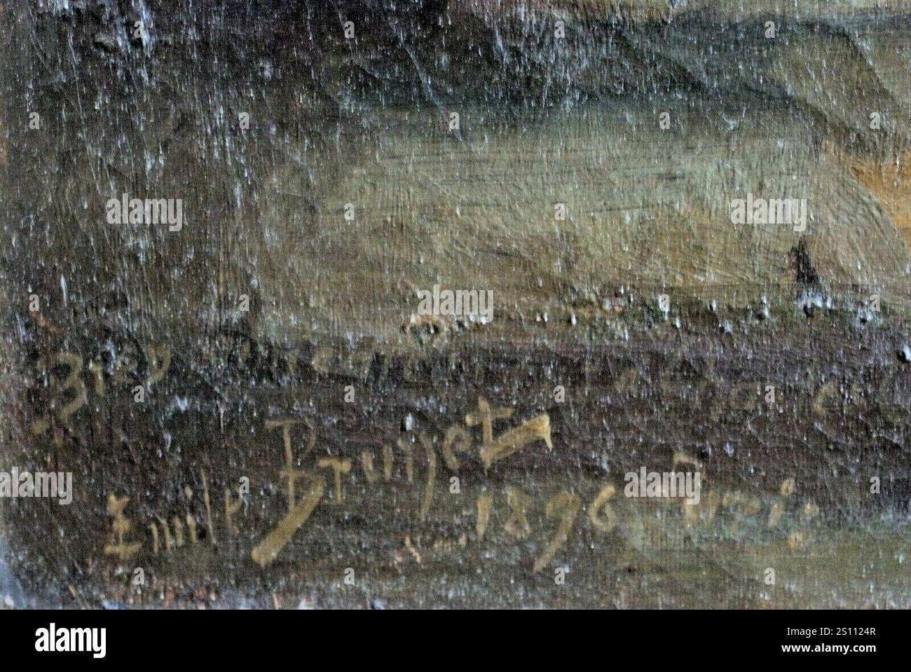 Emile Brunet - signature Stock Photo - Alamy