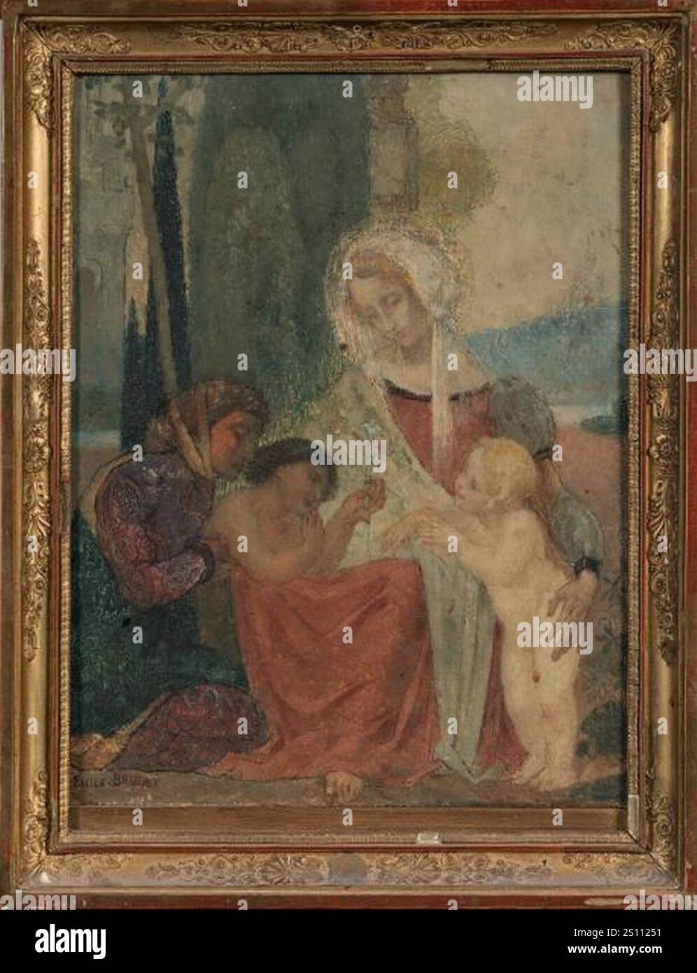 Emile Brunet - Vierge et Enfant 1 Stock Photo - Alamy